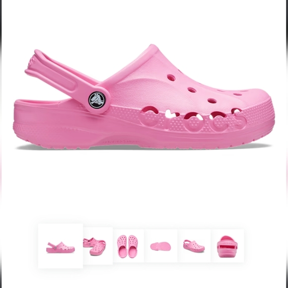 CROCS | Shoes | Crocs Baya Clog Pink Lemonade Roomy Fit W9 | Poshmark